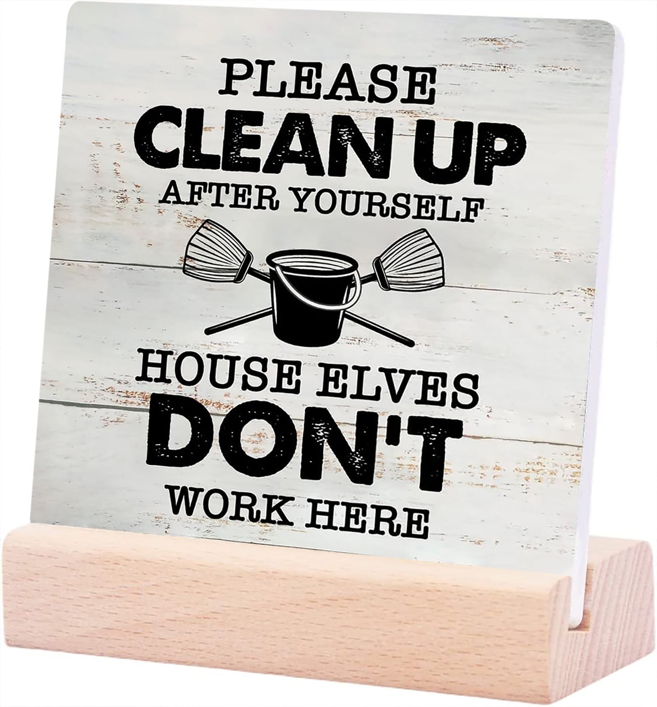 Ceramic Sign 4x4Inch Please Clean Up After Yourself Ceramic Signs ...