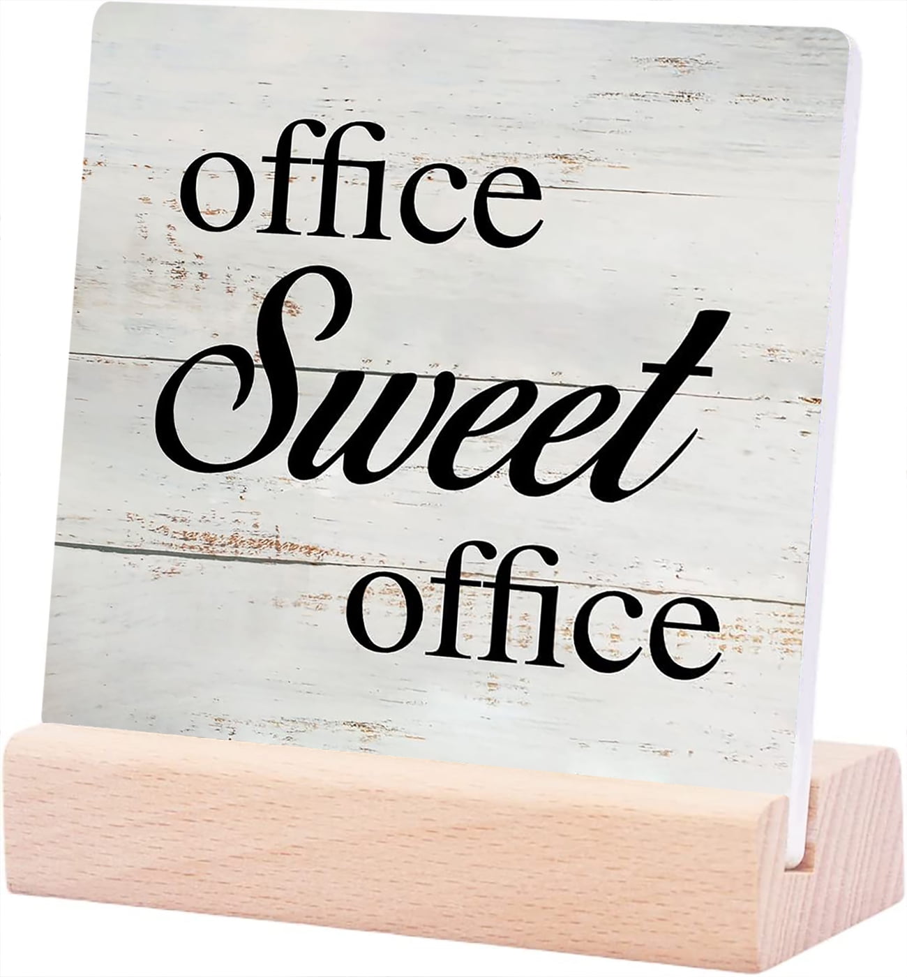 Ceramic Sign 4x4Inch Rustic Office Sweet Office Ceramic Signs Funny ...