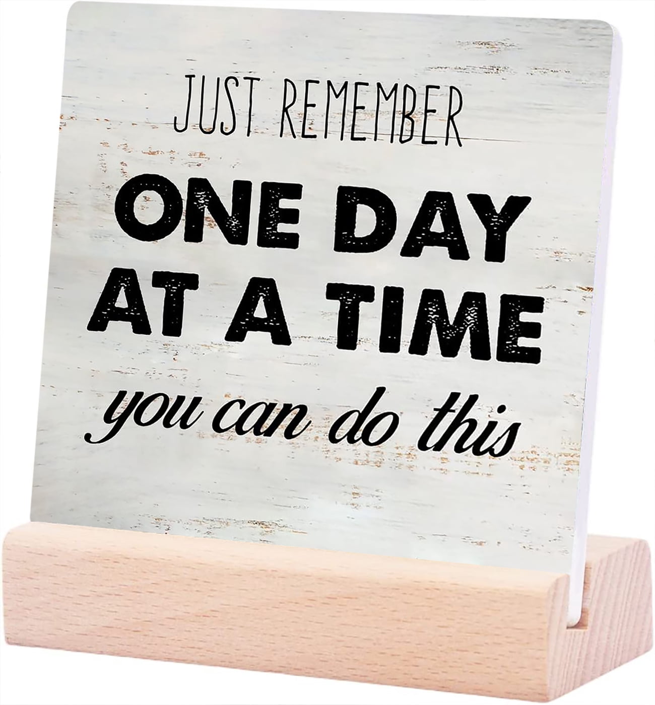 Ceramic Sign 4x4Inch Rustic One Day At A Time Ceramic Signs ...