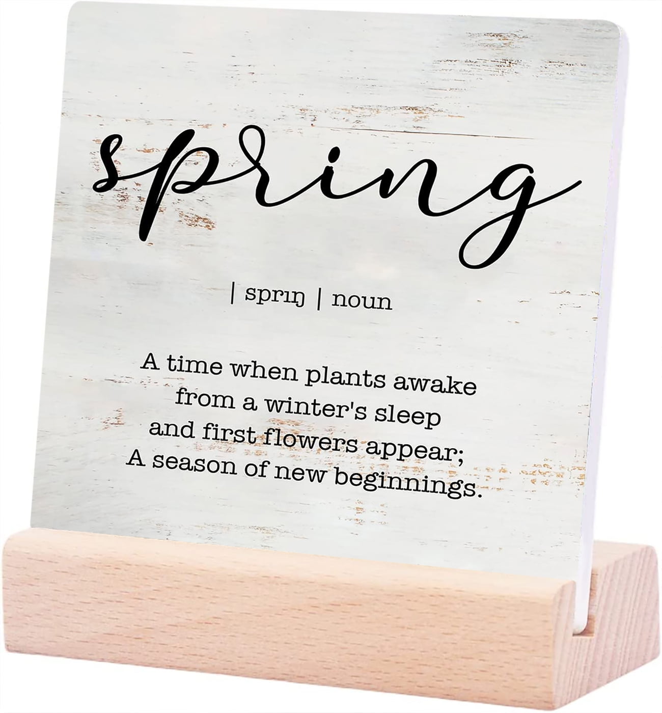 Ceramic Sign 4x4Inch Spring Definition Ceramic Signs Home Office Decor ...