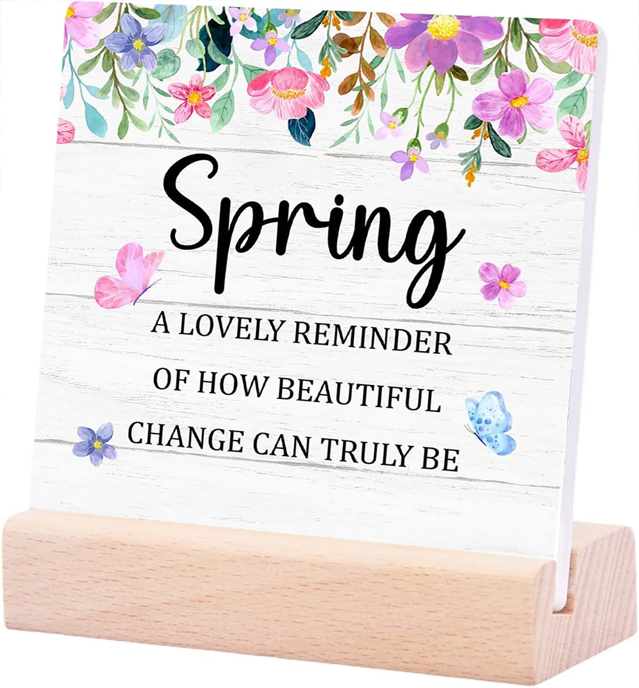 Ceramic Sign 4x4Inch Spring Ceramic Plaque Sign Funny Spring Plaque ...