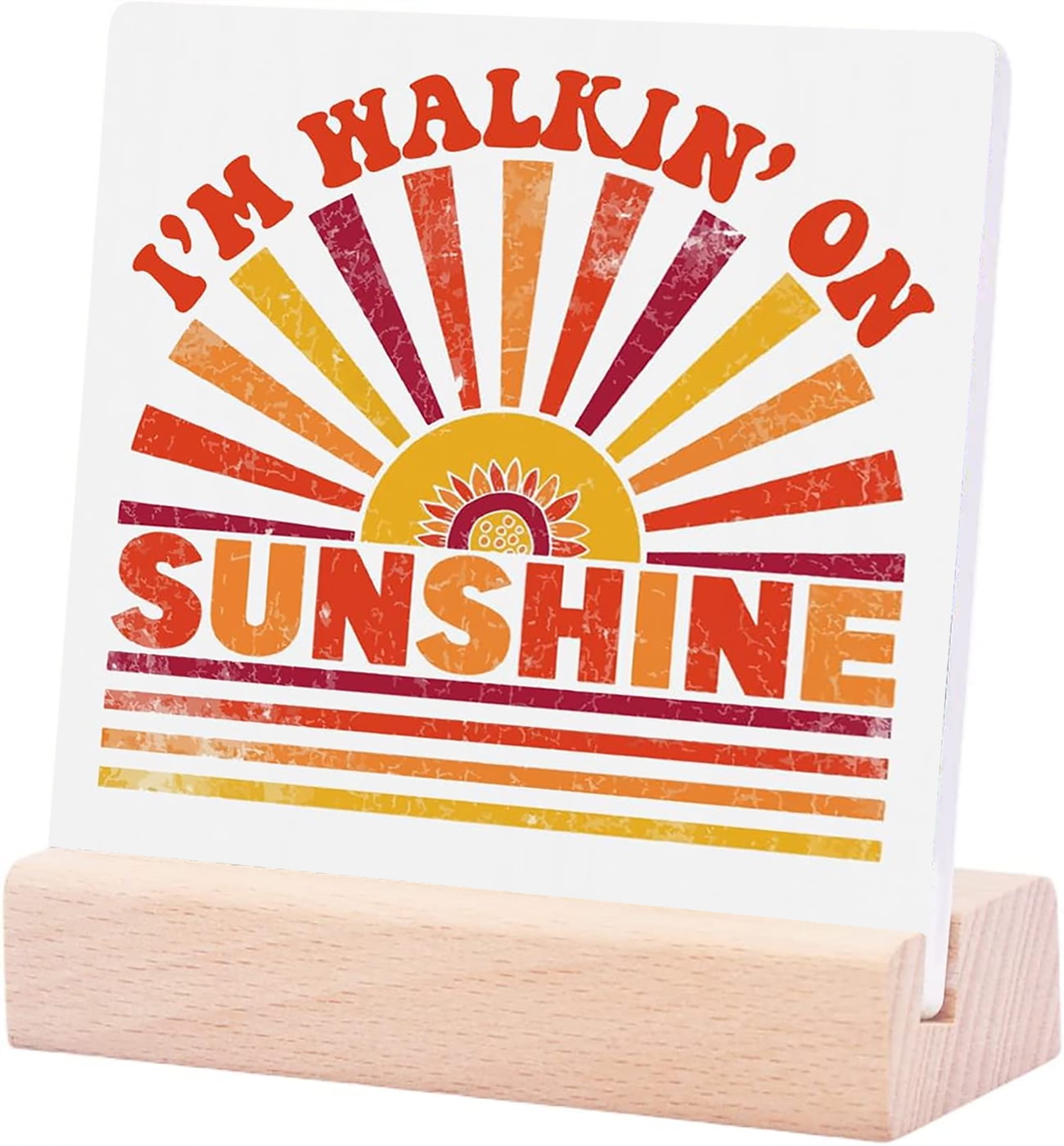 Ceramic Sign 4x4Inch Summer Inspirational Sunshine Sun Quotes Ceramic ...