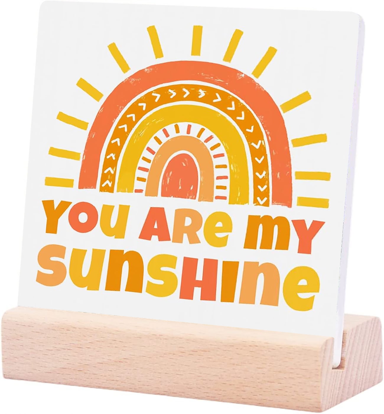 Ceramic Sign 4x4Inch Sunshine Sun Quotes Ceramic Desk Sign Sunshine ...
