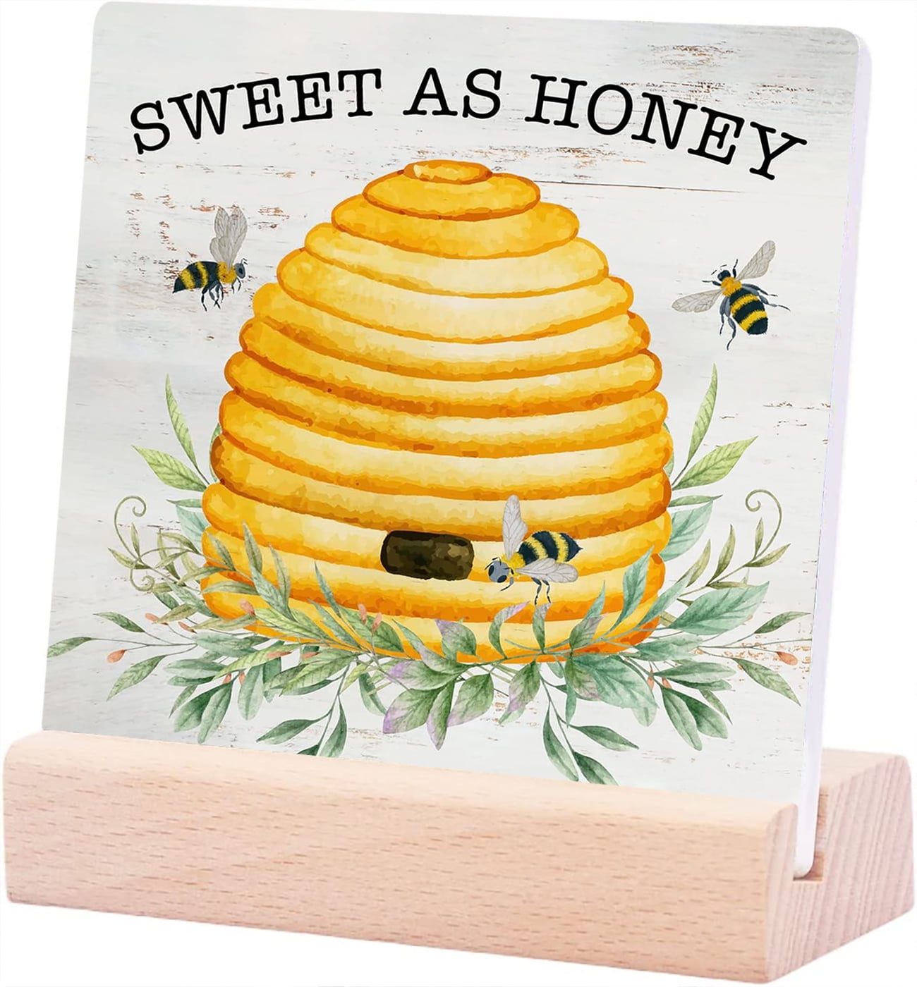 Ceramic Sign 4x4Inch Sweet As Honey Ceramic Signs Home Decor Rustic ...