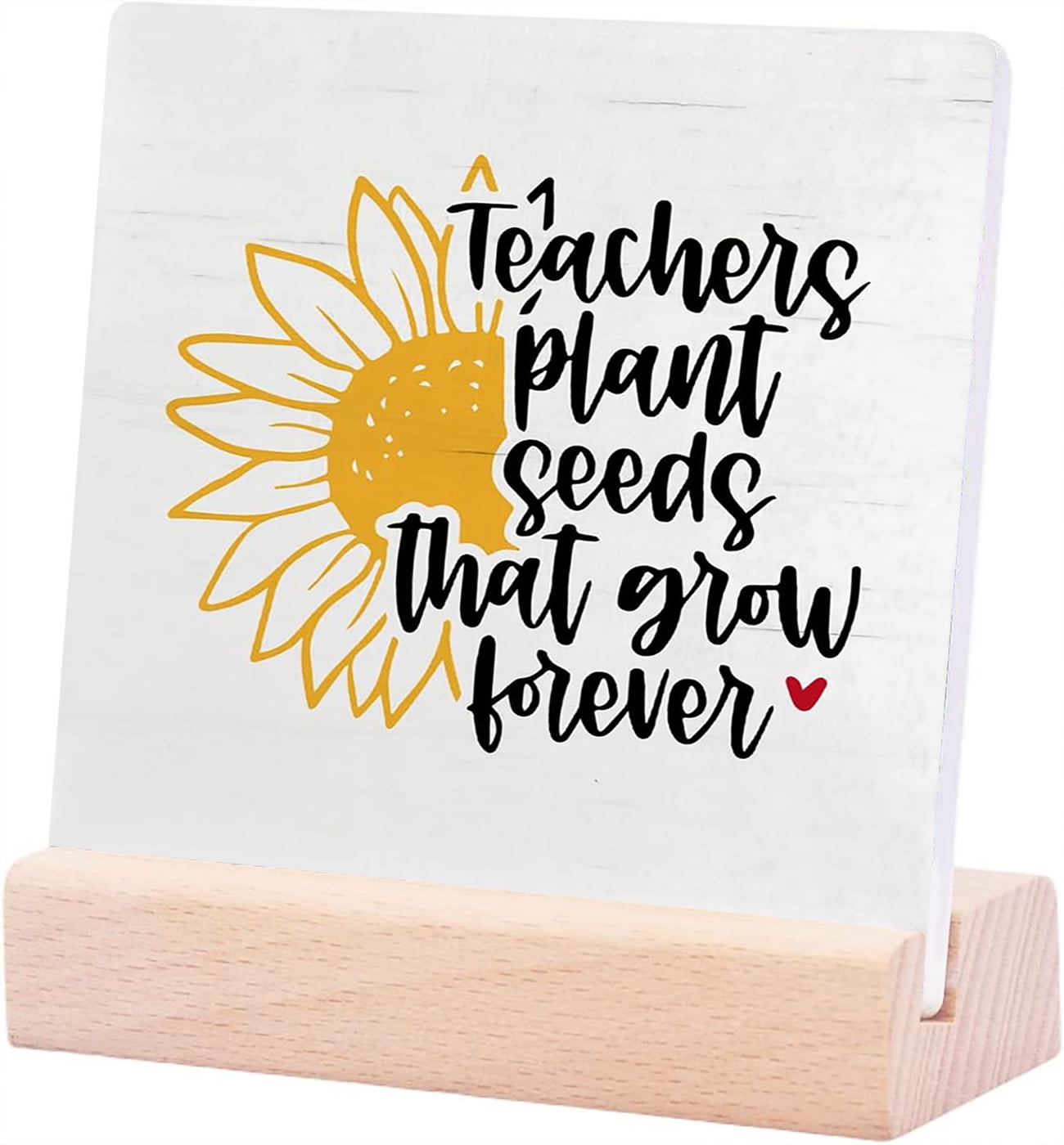 Ceramic Sign 4x4Inch Teacher Desk Decor Teacher Appreciation Gifts ...