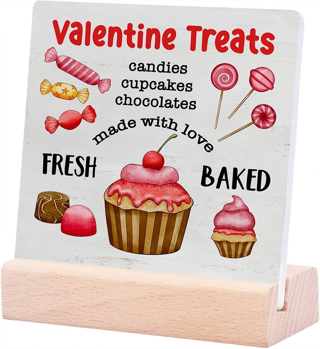 Ceramic Sign 4x4Inch Valentines Decor Valentines Day Decor Valentine ...