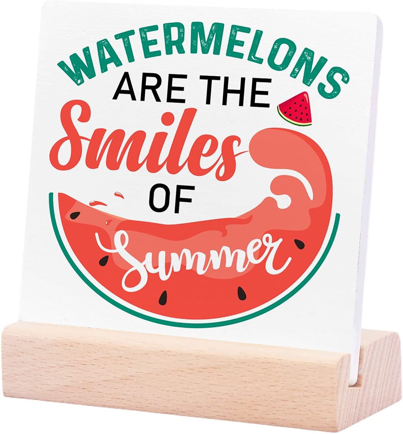 Ceramic Sign 4x4Inch Watermelon Ceramic Sign House Decor Watermelons ...