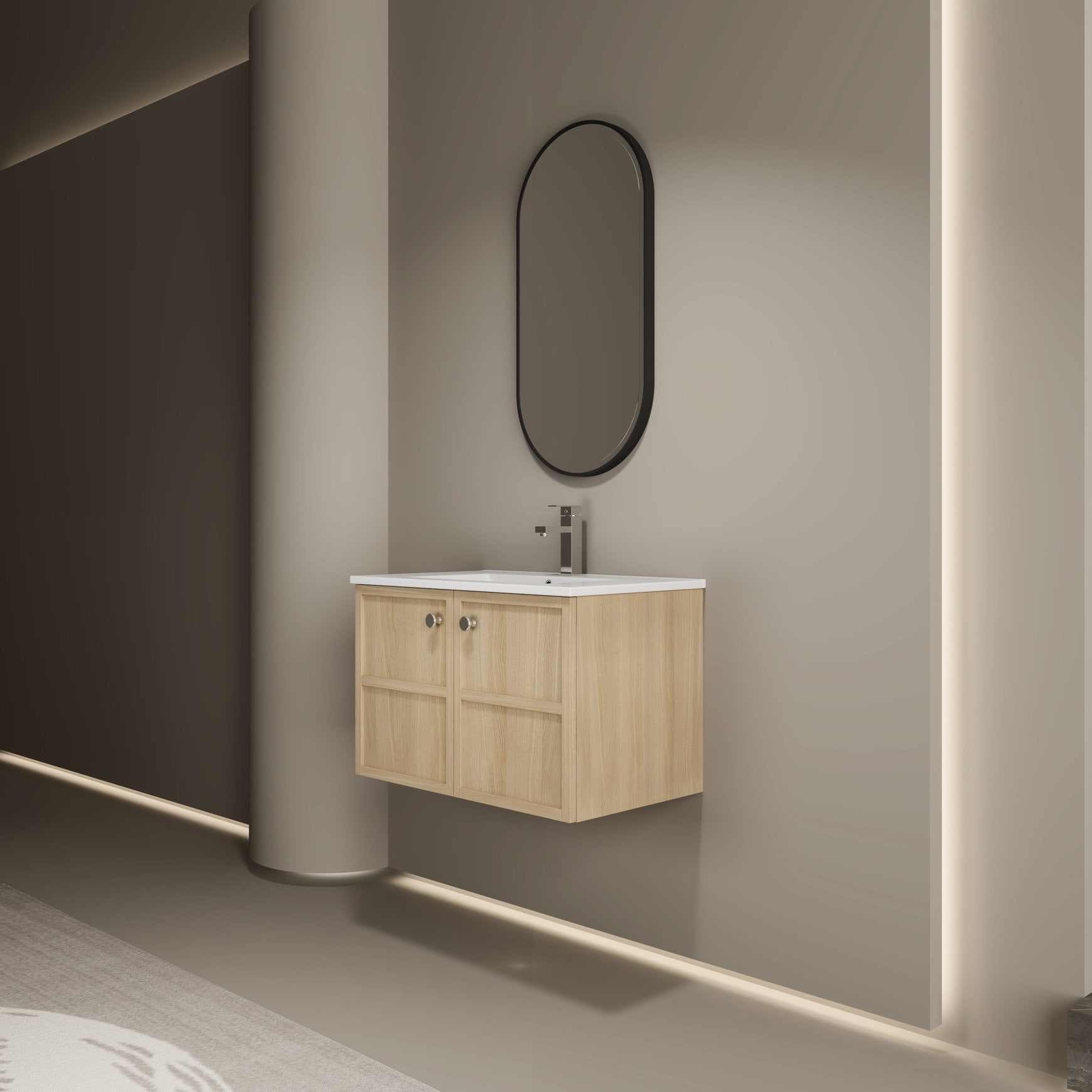 Ceramic Sink Bathroom Vanity+Smooth Surface"-"Bathroom Cleaning+Easy to ...