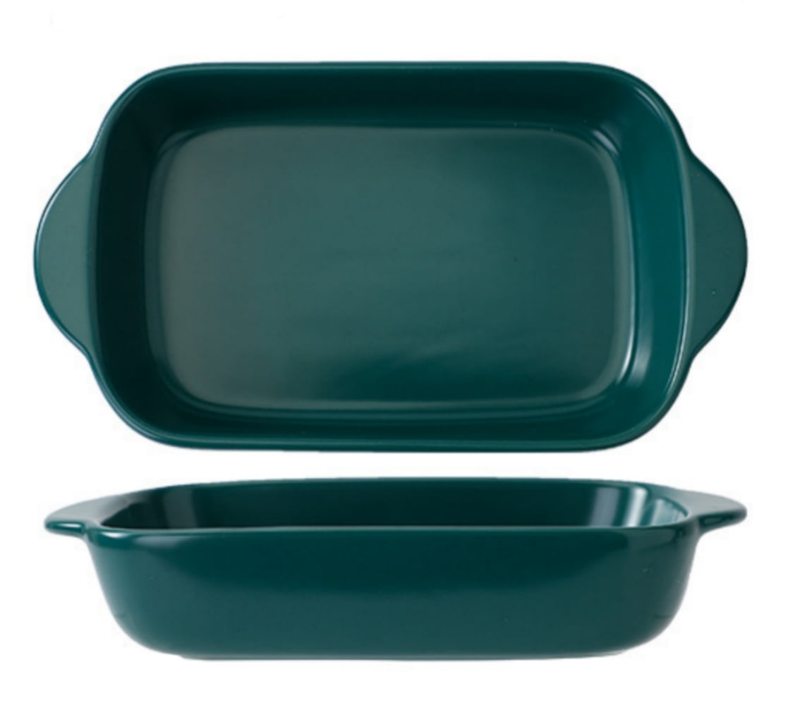 Ceramic Small Baking Dish, Dingrich Porcelain 2-Piece Rectangular ...