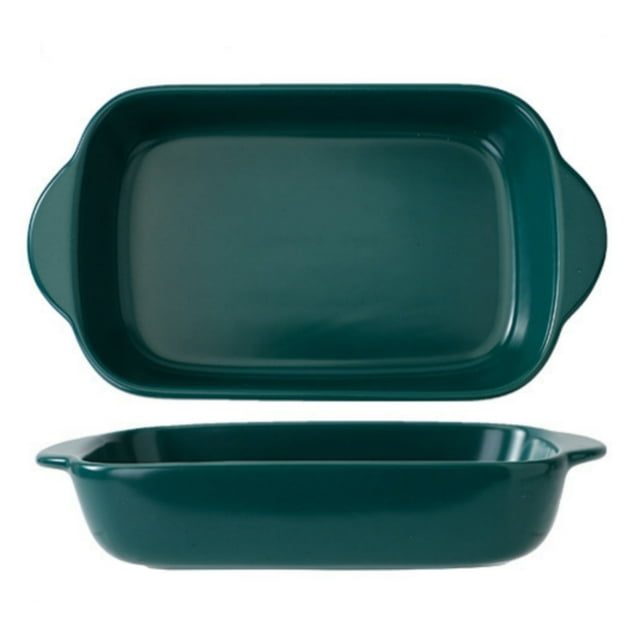 Ceramic Small Baking Dish, Dingrich Porcelain 2-Piece Rectangular ...