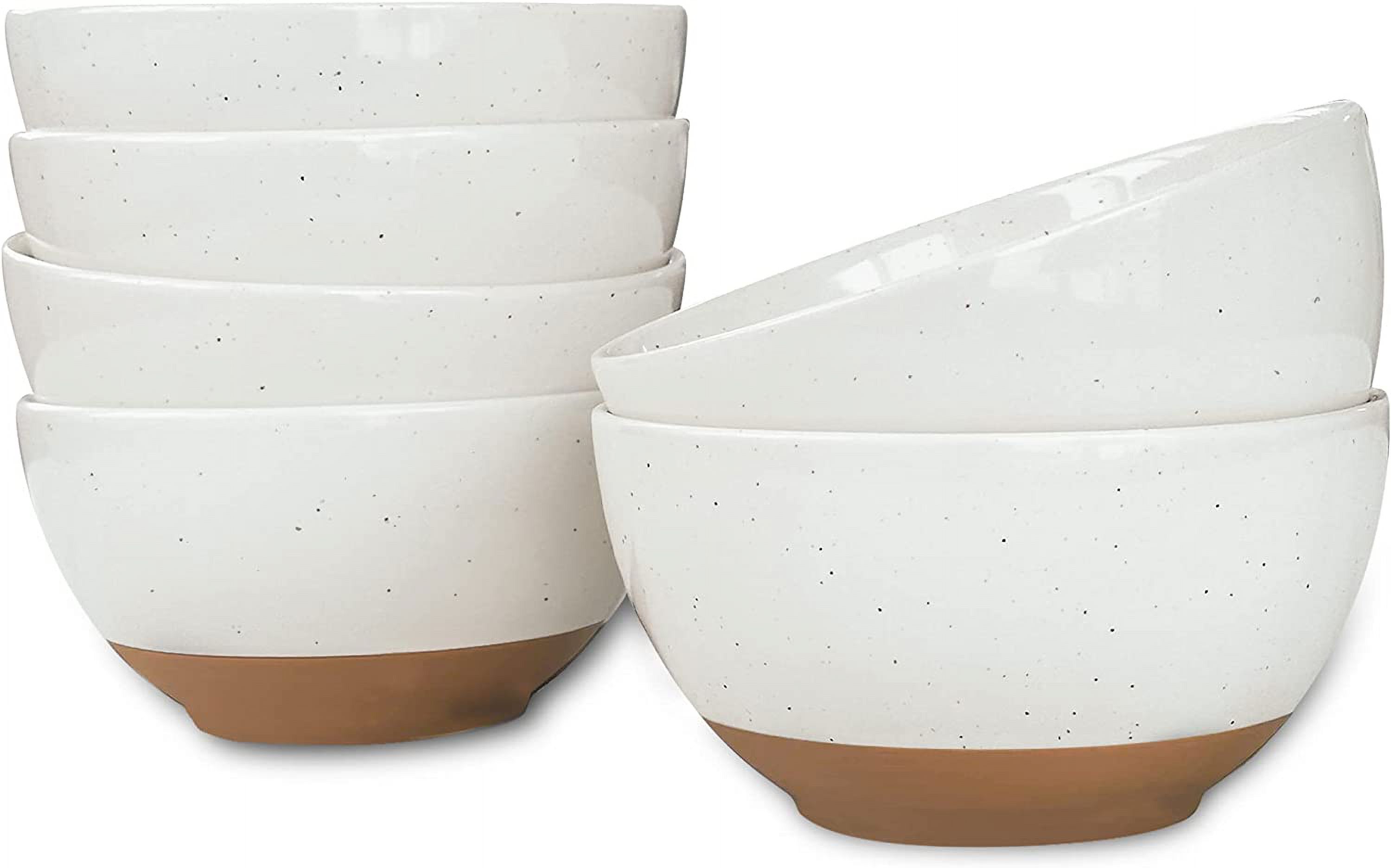 Ceramic Small Dessert Bowls - 16oz, Set of 6 - Microwave, Oven and ...
