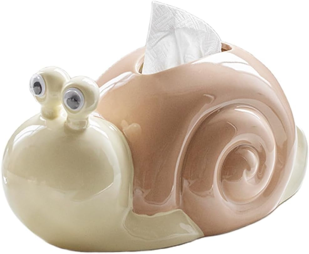 Ceramic Snail Shaped Tissue Box, Cute Snail Tissue Box, Creative Animal ...