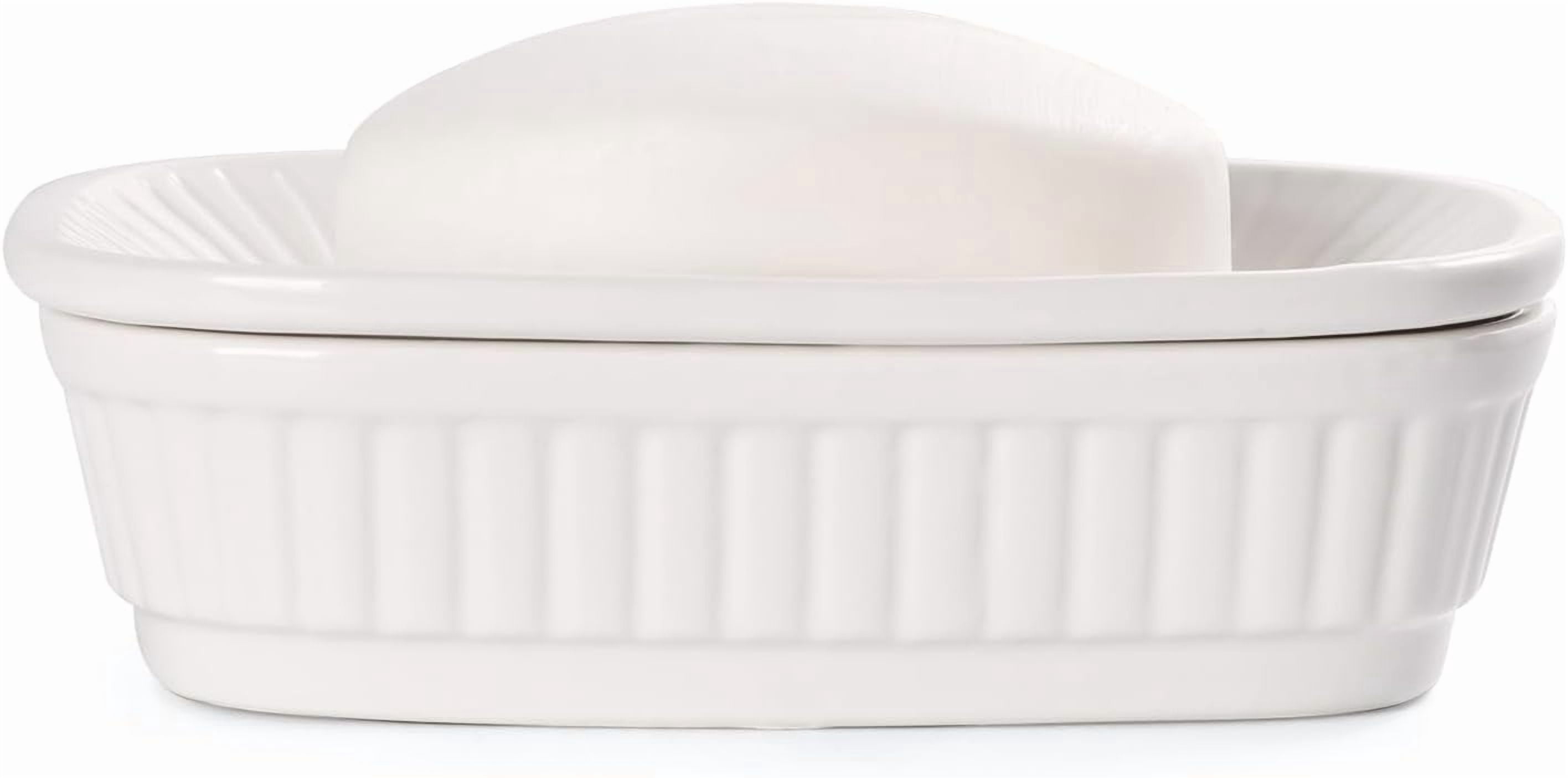 Ceramic Soap Dish, Self-draining Soap Holder, Double Layer Bar Soap ...