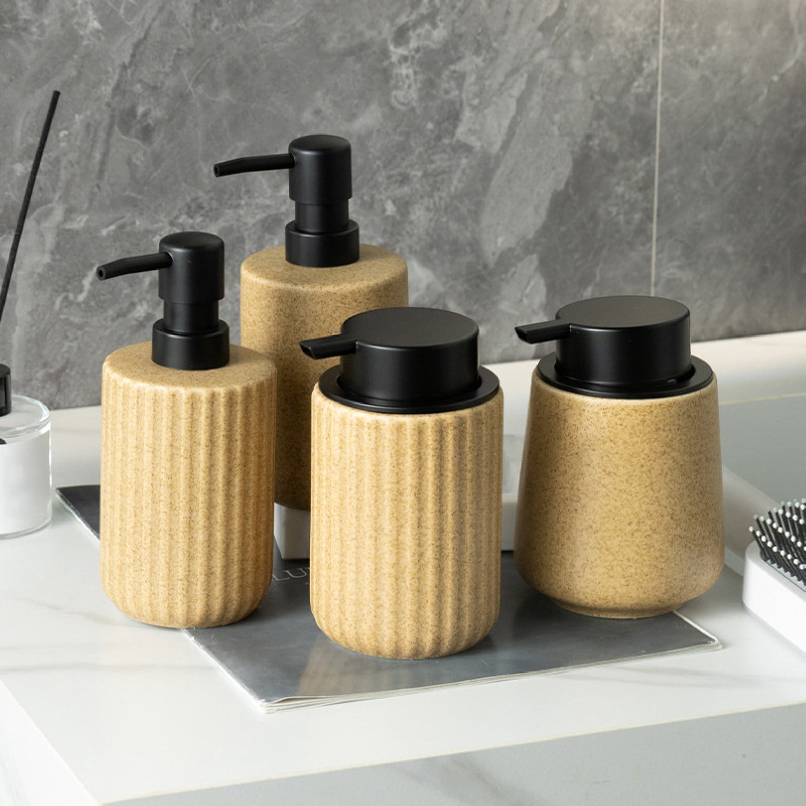 Ceramic Soap Dispenser Refillable Hand Soap Dispenser with Pump for ...
