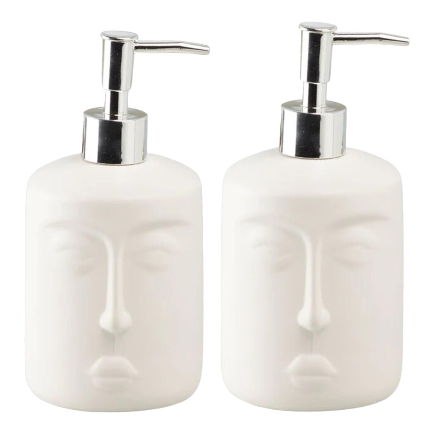 Ceramic Soap Dispenser with Stylish Refillable Pump Bottle for Bathroom ...