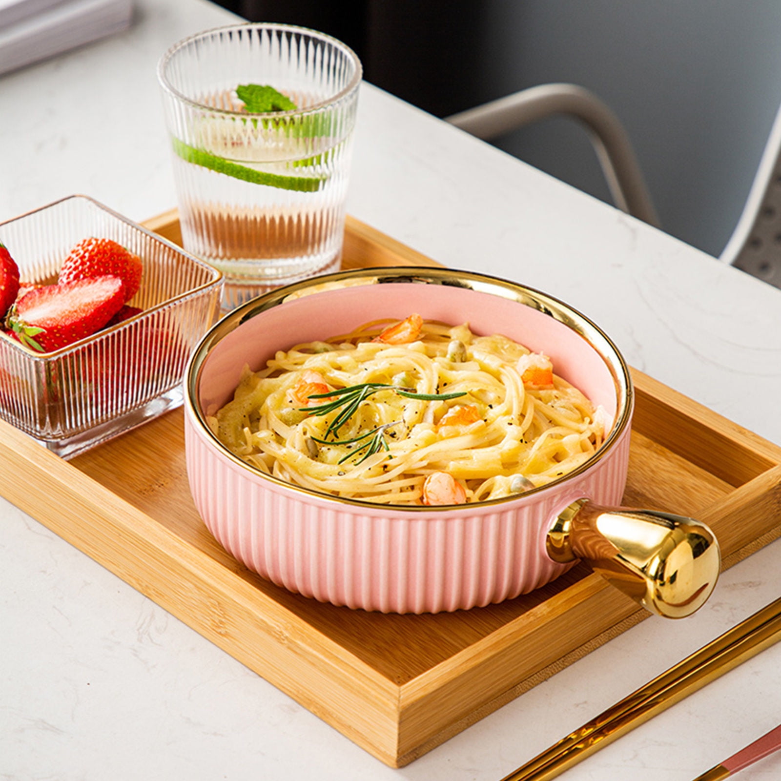 Ceramic Solid Color Casserole Dish Lasagne Dish With Handle Pasta Bake ...