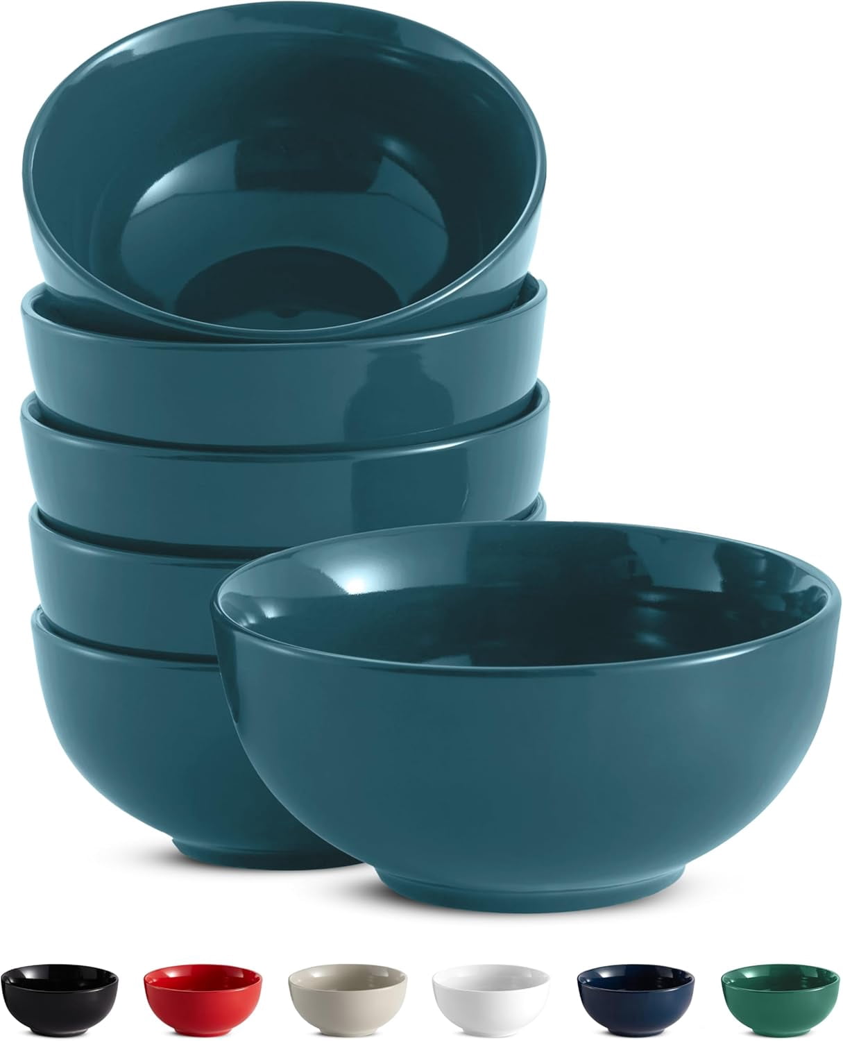 Ceramic Soup Bowls, Cereal Bowl, Microwave, Dishwasher and Freezer Safe ...