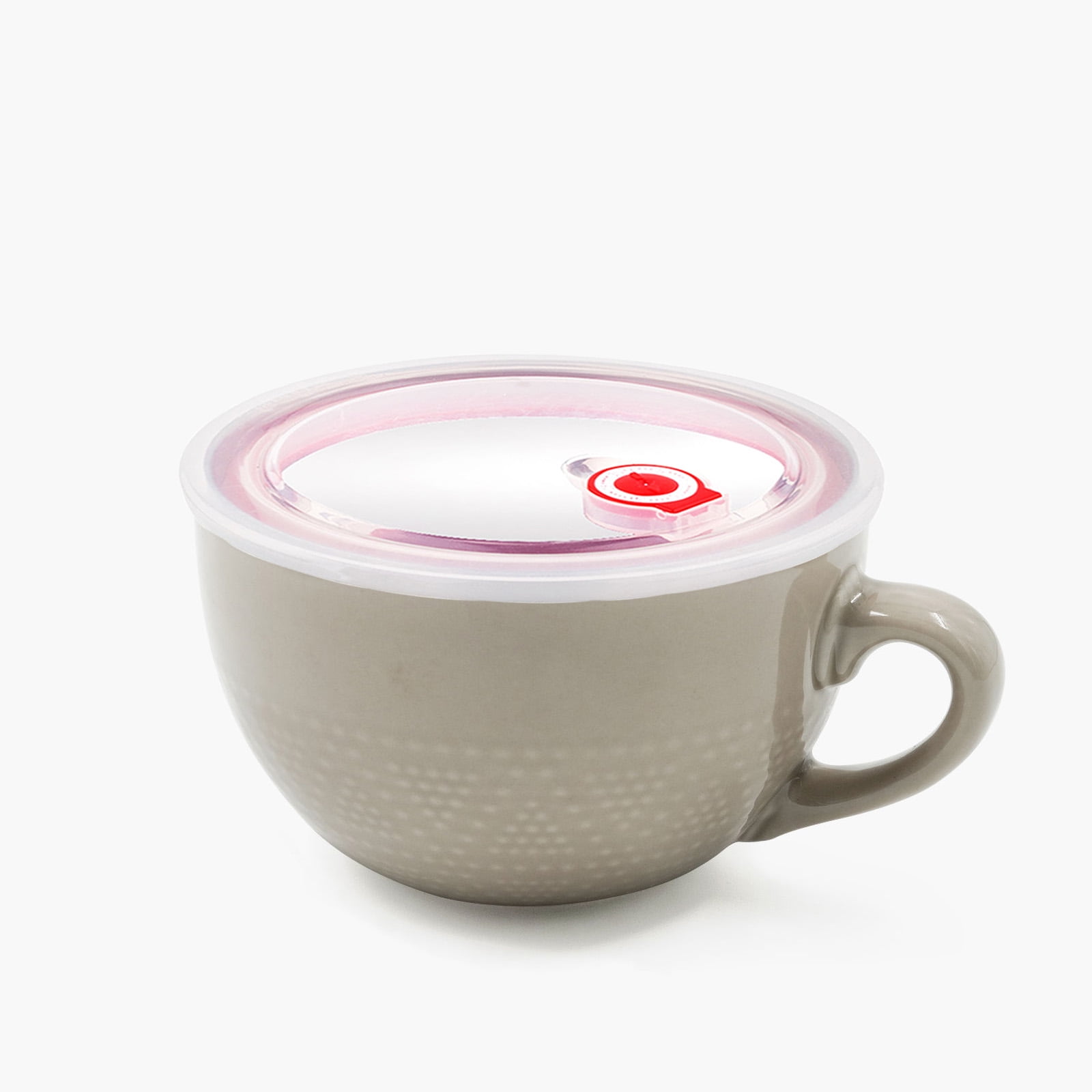 Ceramic Soup Bowls, Soup Cups With Handles And Vented Lid, Microwave ...