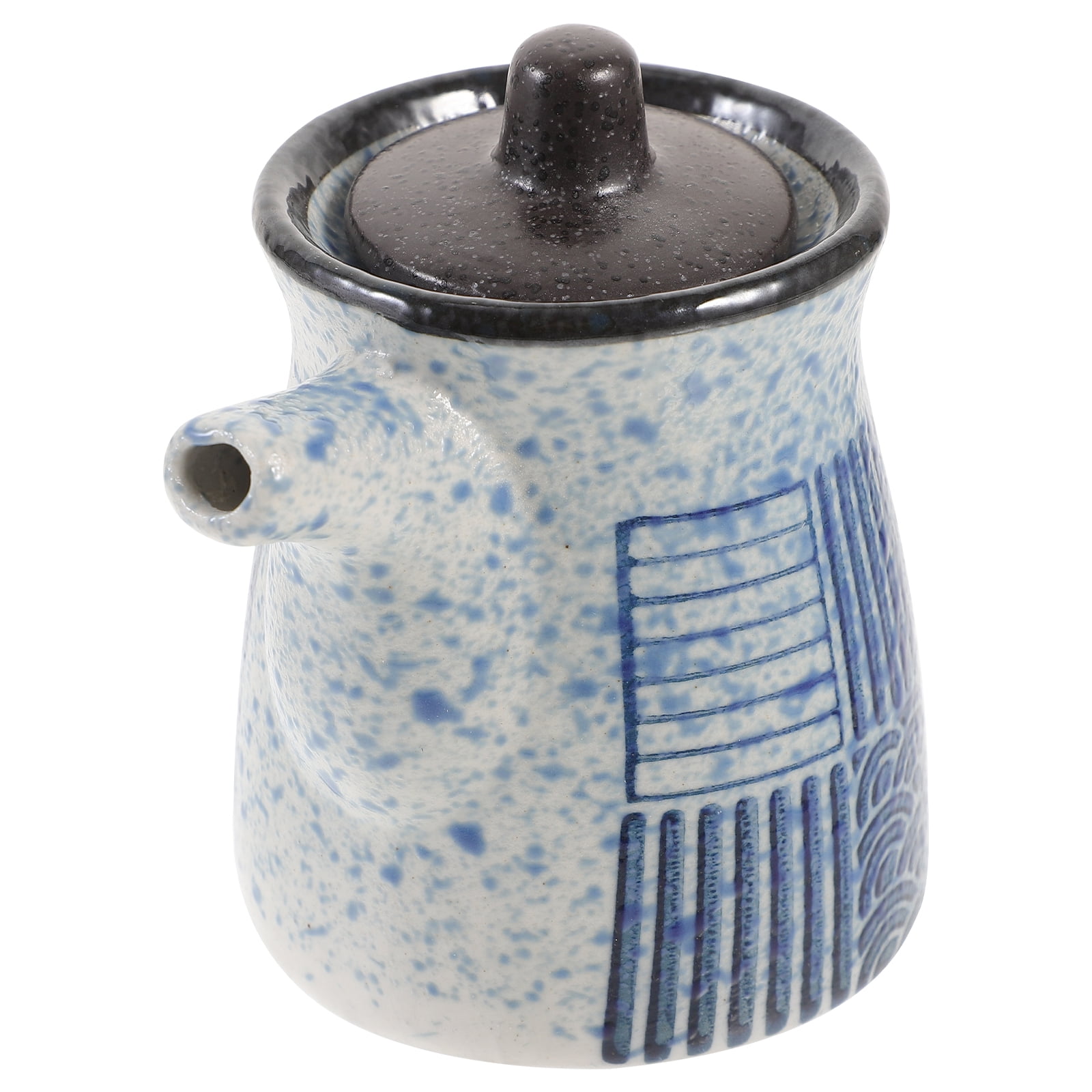 Ceramic Soy Sauce Bottle Small Vinegar Dispenser Vinegar Storage Jar ...