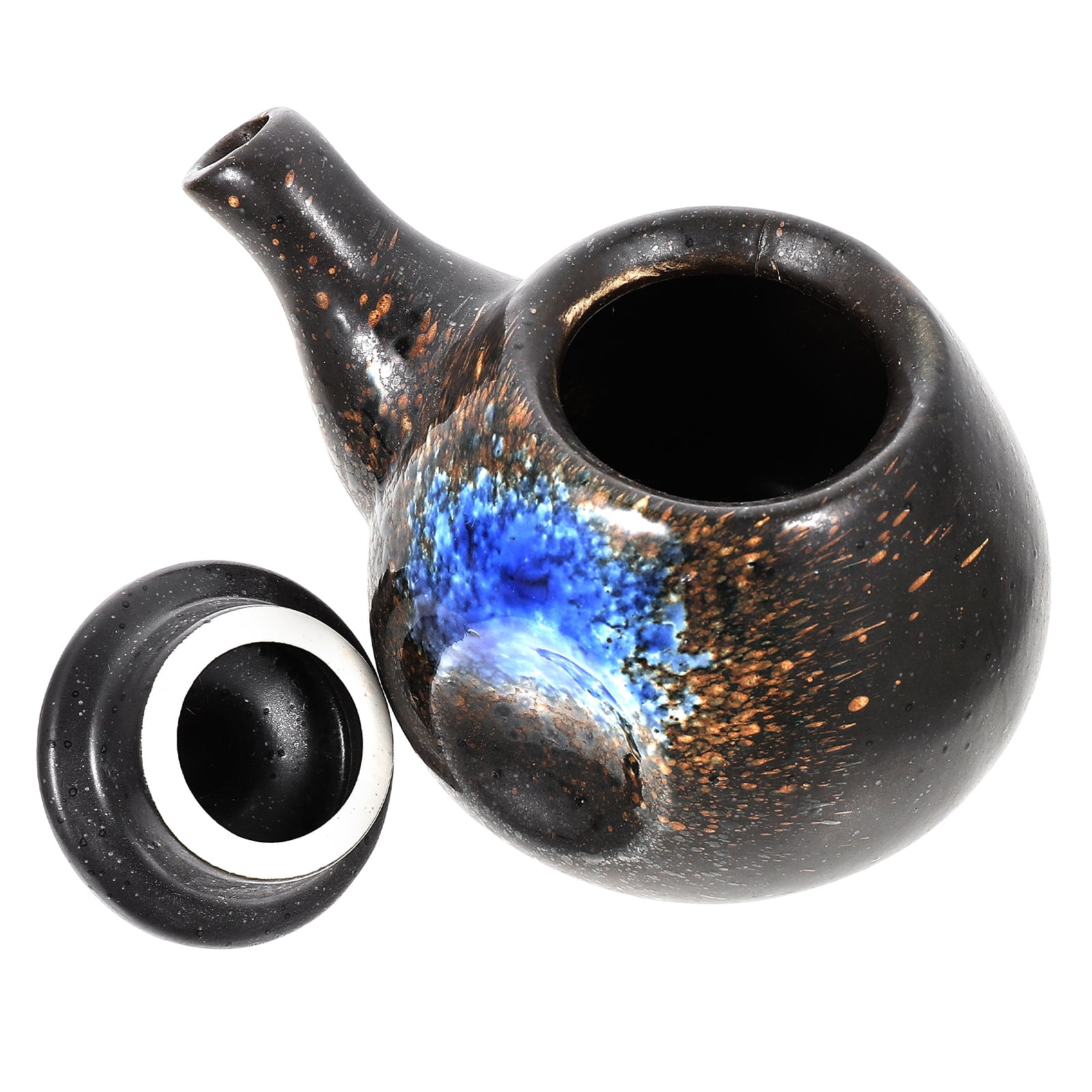 Ceramic Soy Sauce Bottle Vinegar Dispenser Multi-function Oil Container ...