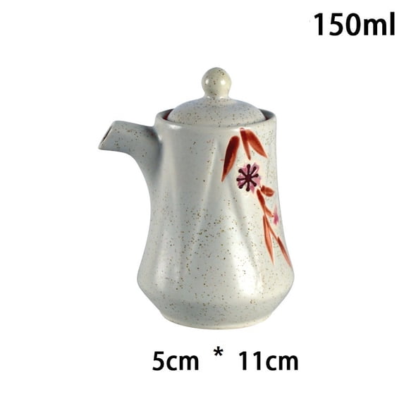 Ceramic Soy Sauce Pot - Small Seasoning Oil Dispenser for Kitchen Use ...