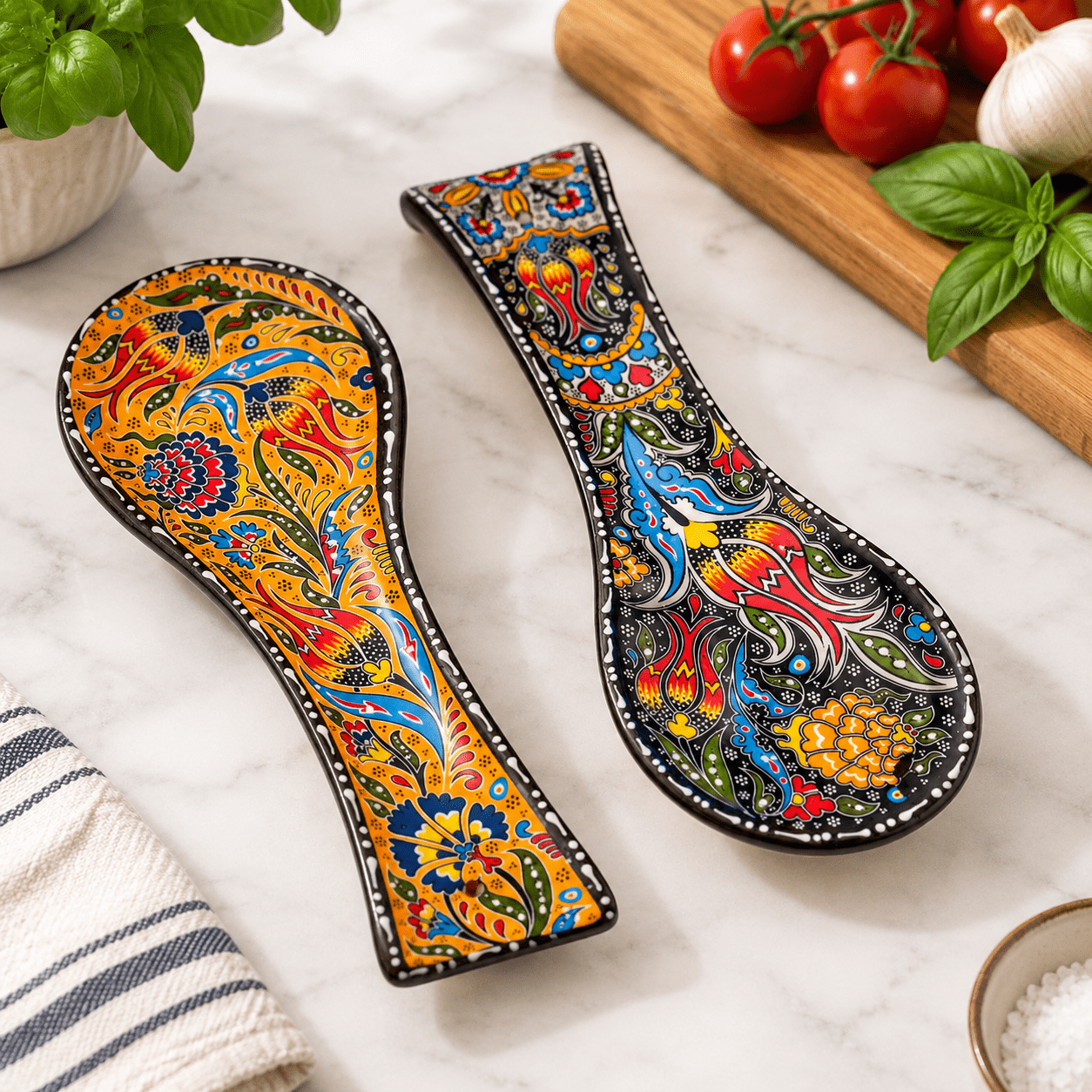 Ceramic Spoon Rest For Stove Top & Kitchen Counter 9