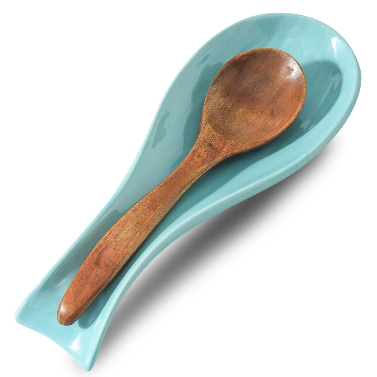 Ceramic Spoon Rest for Stove Top, Large 8.7 Inch Spoon Holder for ...