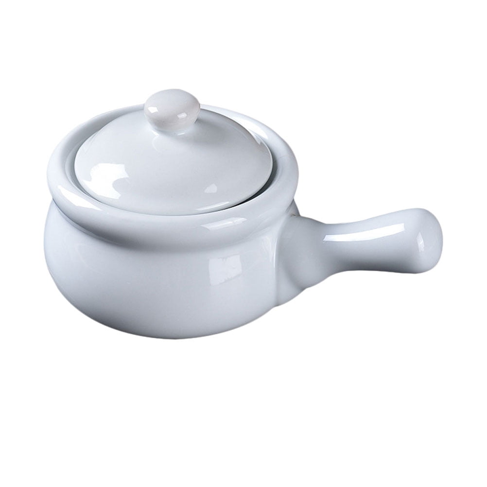 Ceramic Stock Pot Practical Stew Pot Small Cooking Pot with Lid ...