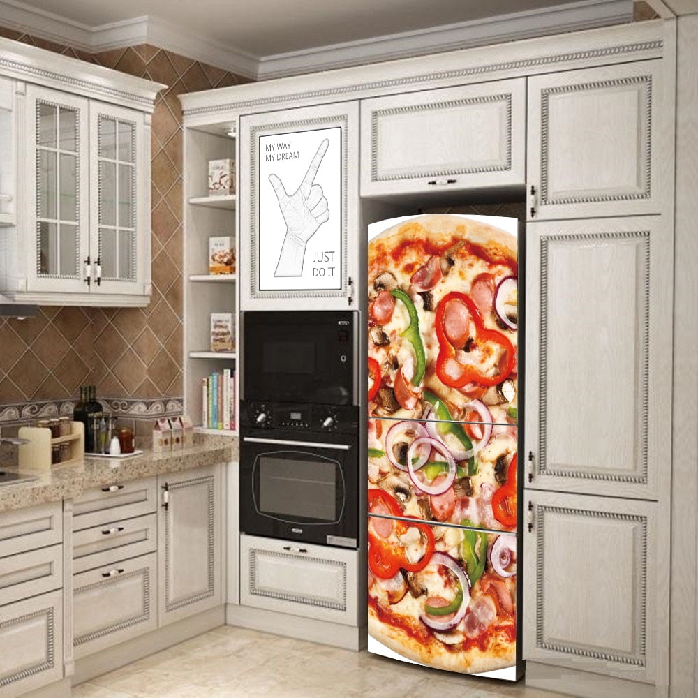 Ceramic Stone Ink Grain Marble Fridge Door Covering Full Film Wall ...