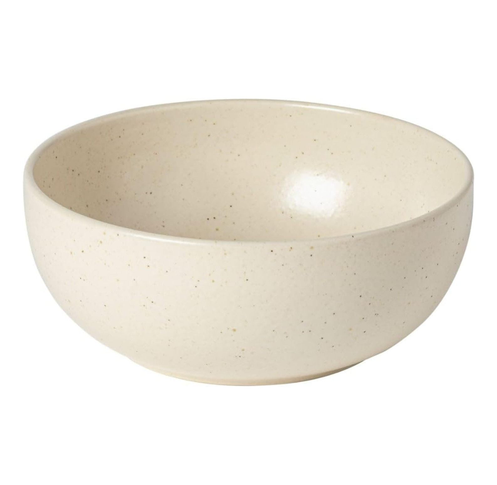 Ceramic Stoneware 7.5" x 3", 37 oz. Serving Bowl - Pacifica Collection, Vanilla | Microwave ...