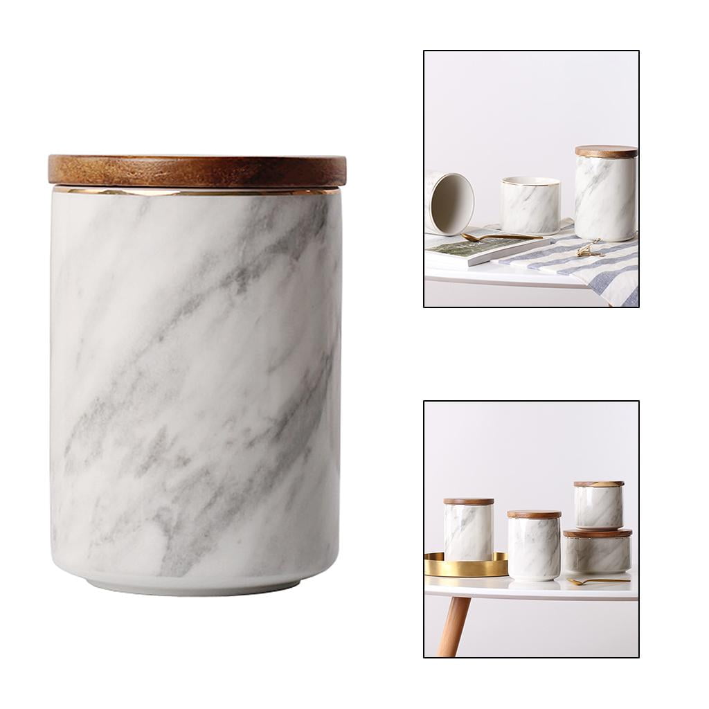 Ceramic Storage Jars Bamboo Lids Large Ceramic Ceramic Storage ...