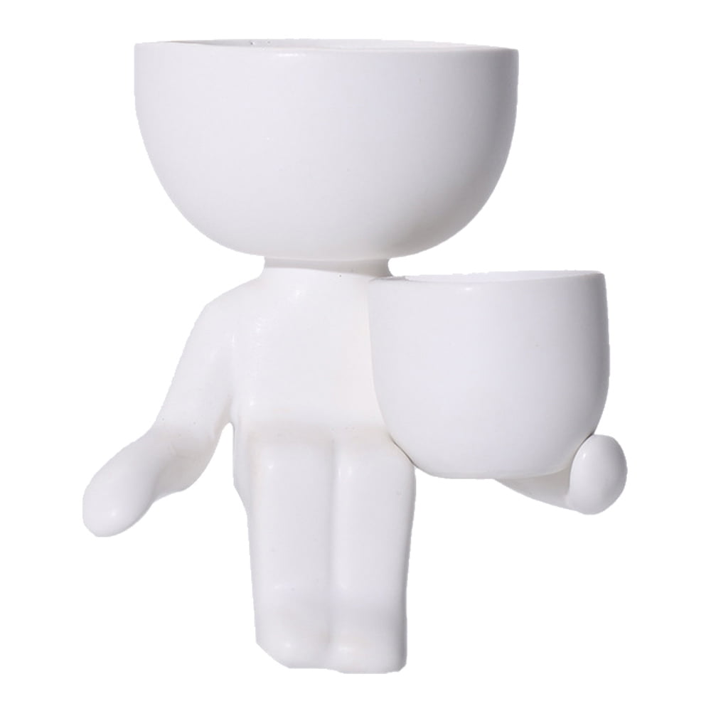 Ceramic Succulent Plant Pot Creative Human Shaped Small Cactus pots ...