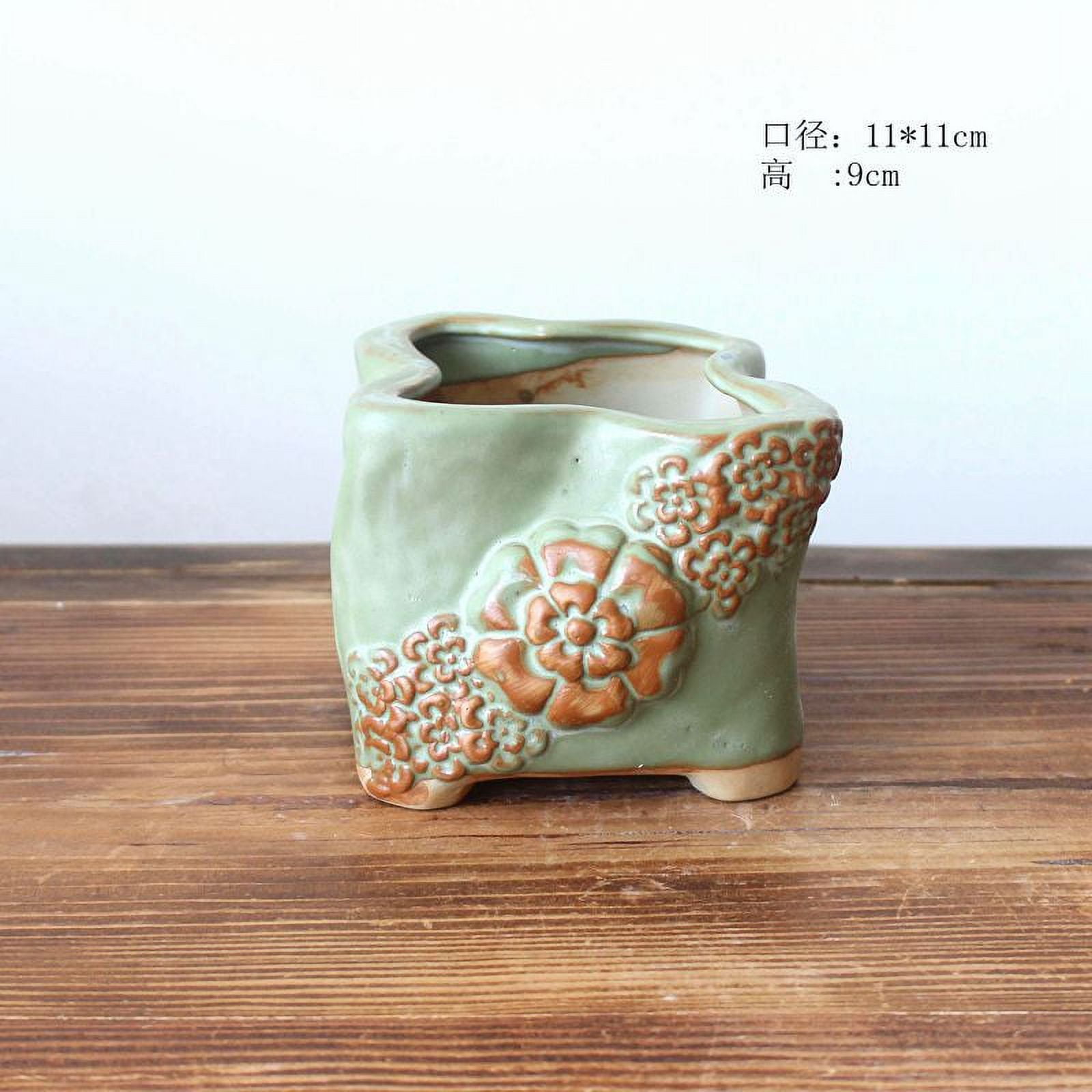 Ceramic Succulent Planter Set - Home Decor Pottery Planters for ...