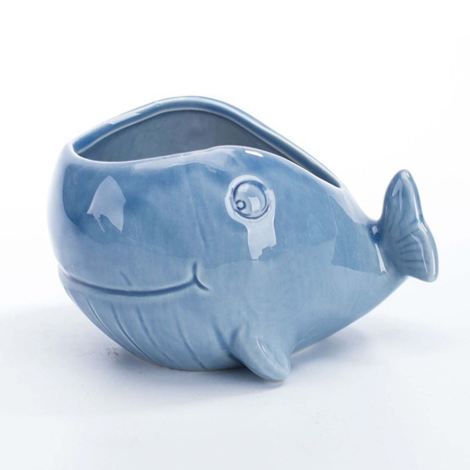 Ceramic Succulent Planter with Marine Animal Design, Adorable Small ...