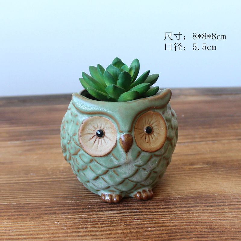 Ceramic Succulent Planters - Kiln-fired Glaze Succulent Pots - Ceramic ...