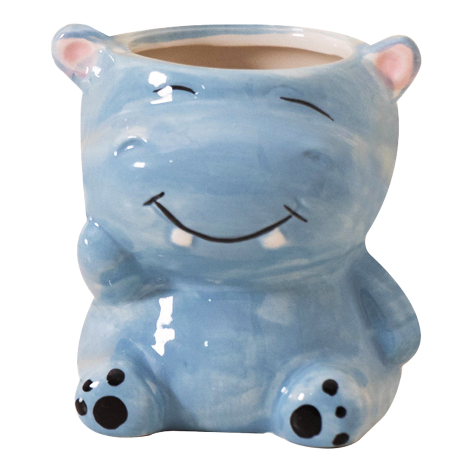 Ceramic Succulent Pot for Indoor Balcony Home – Breathable Flower Pot ...