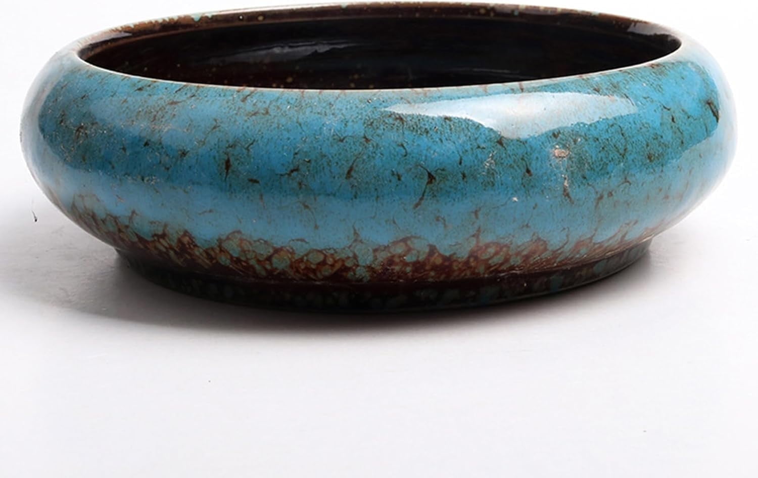 Ceramic Succulent Pots: 7.3 inch Large Shallow Planter, Bonsai Pots ...