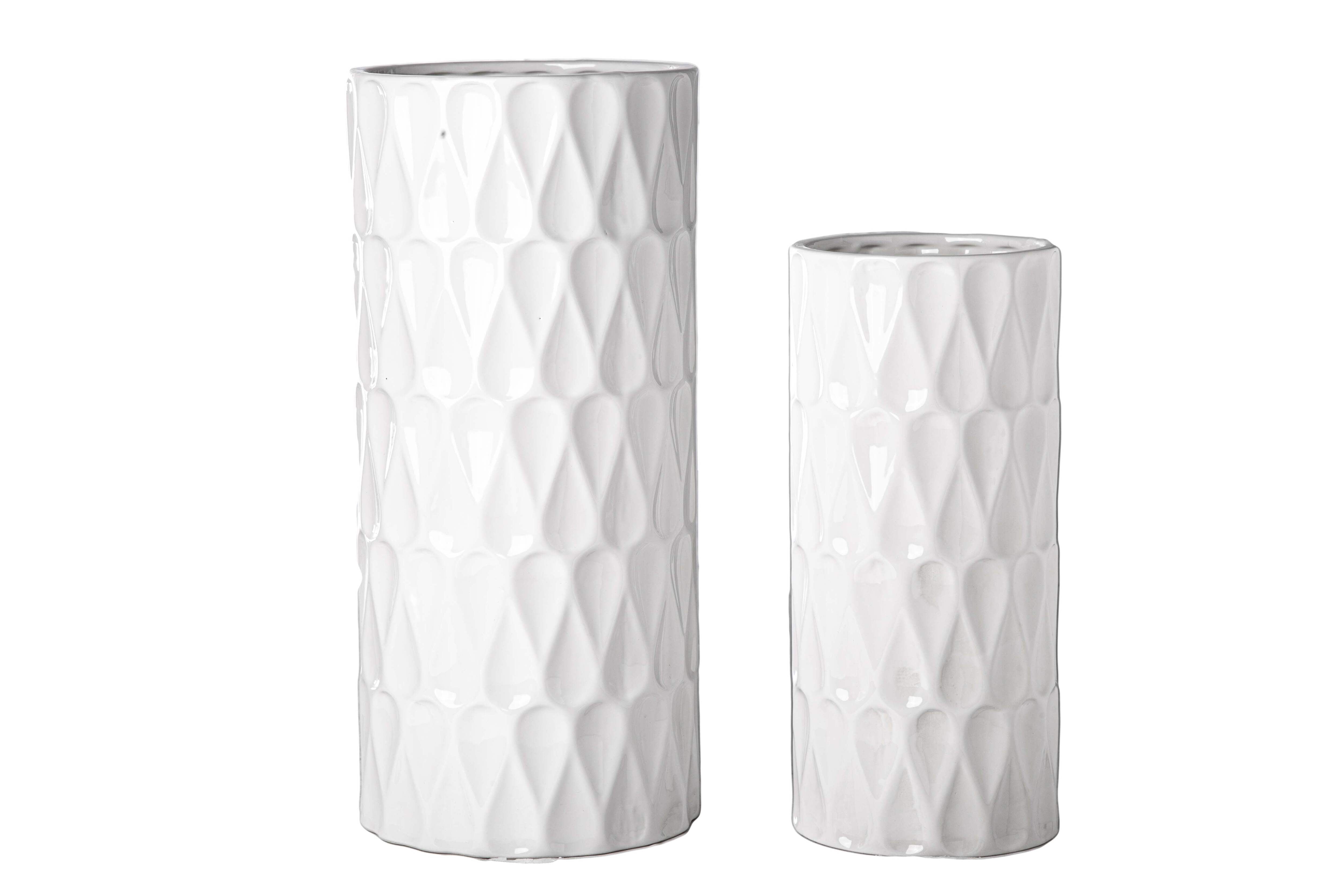 Ceramic Tall Round Pot Gloss Finish - Walmart.com