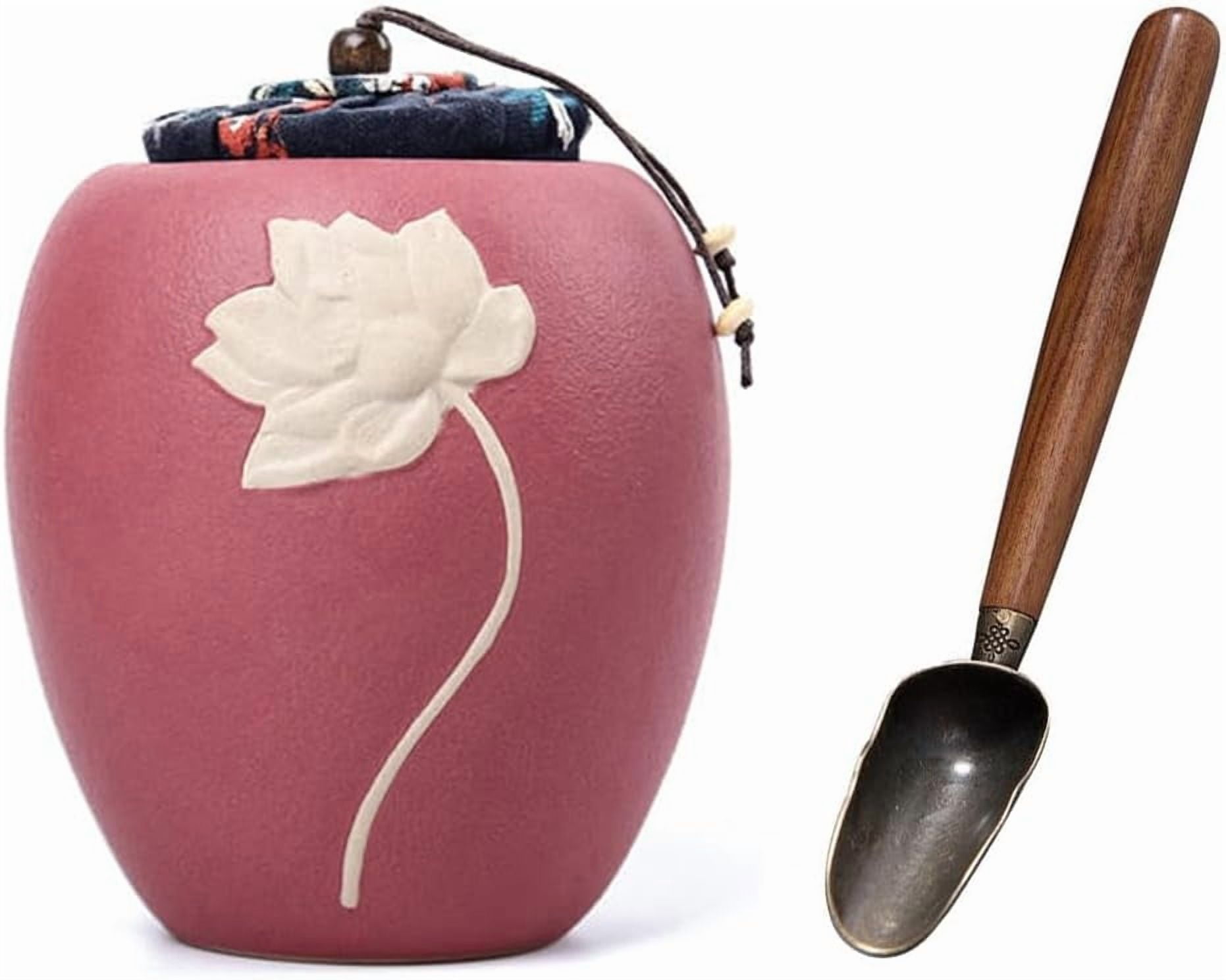 Ceramic Tea Canister,Tea Caddy with Airtight Lid,Tea Storage Jars ...