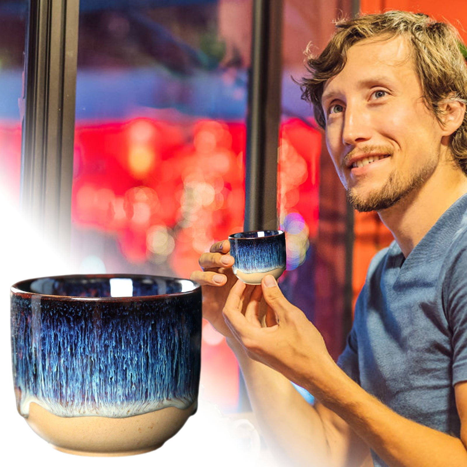 Ceramic Tea Cup, 150 Ml Kung Fu Tea Set, Coffee Cup, New Kiln Fired ...