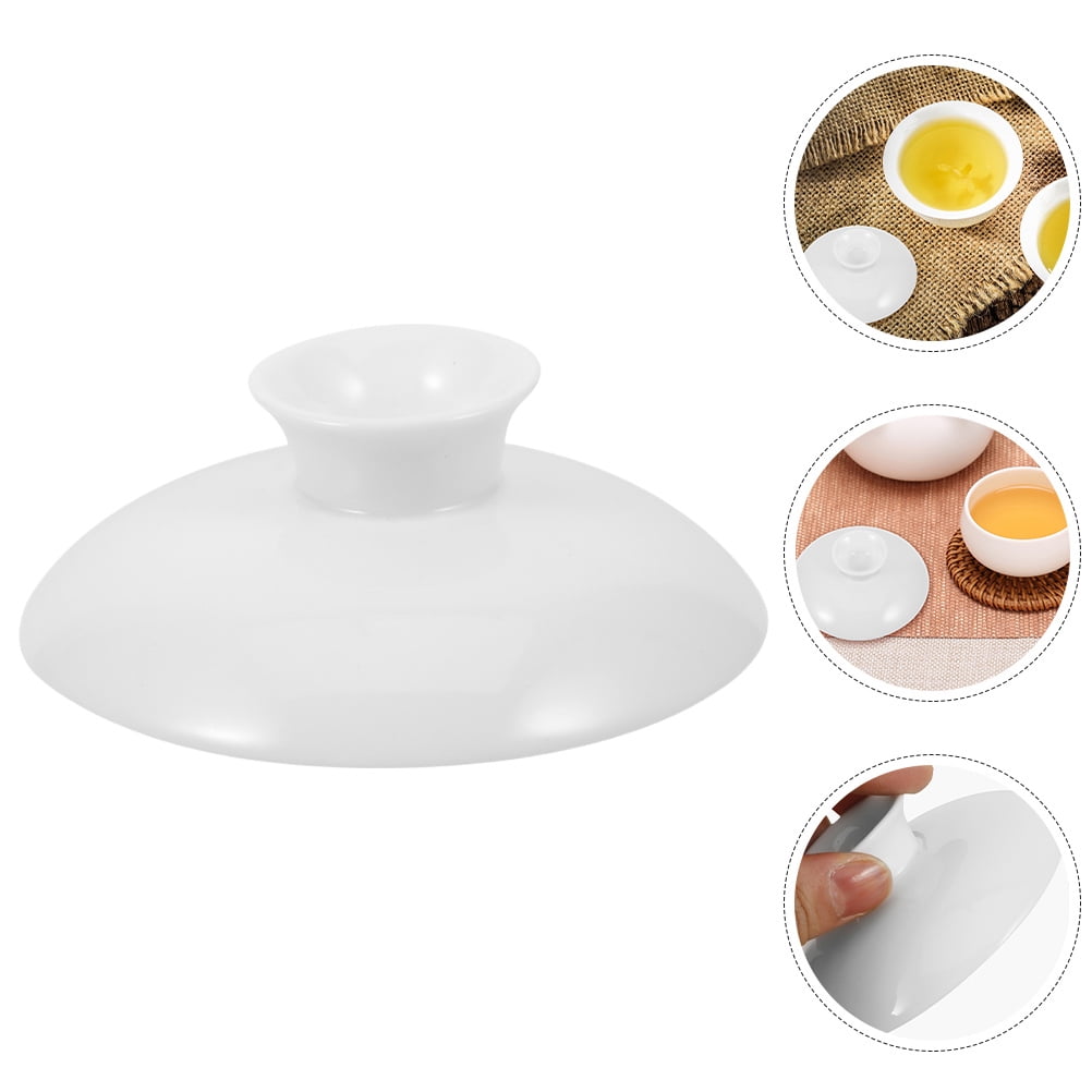 Ceramic Tea Cup Lid Teacup Replacement Cover Cup Covers Teapot Themed ...