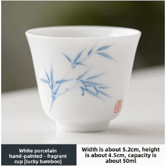 Ceramic Tea Cup with Gold Outline Chinese Kung Fu Master Cup Creative ...