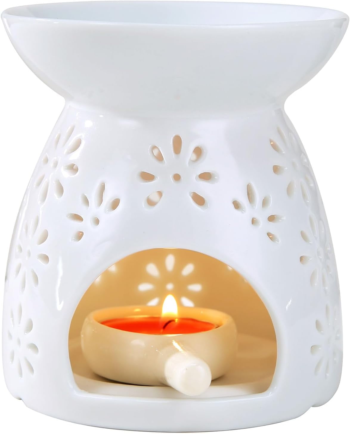 Ceramic Tea Light Candle Holder, Essential Oil Burner Wax Melt Burner ...
