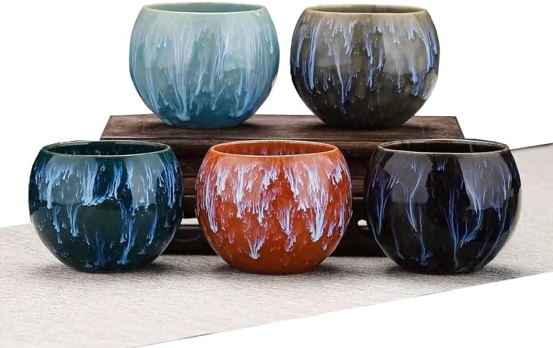 Ceramic Tea Mugs Tea Set, Coffee Mugs, Mate Set Ceramic Mate Mugs 5 Pcs ...