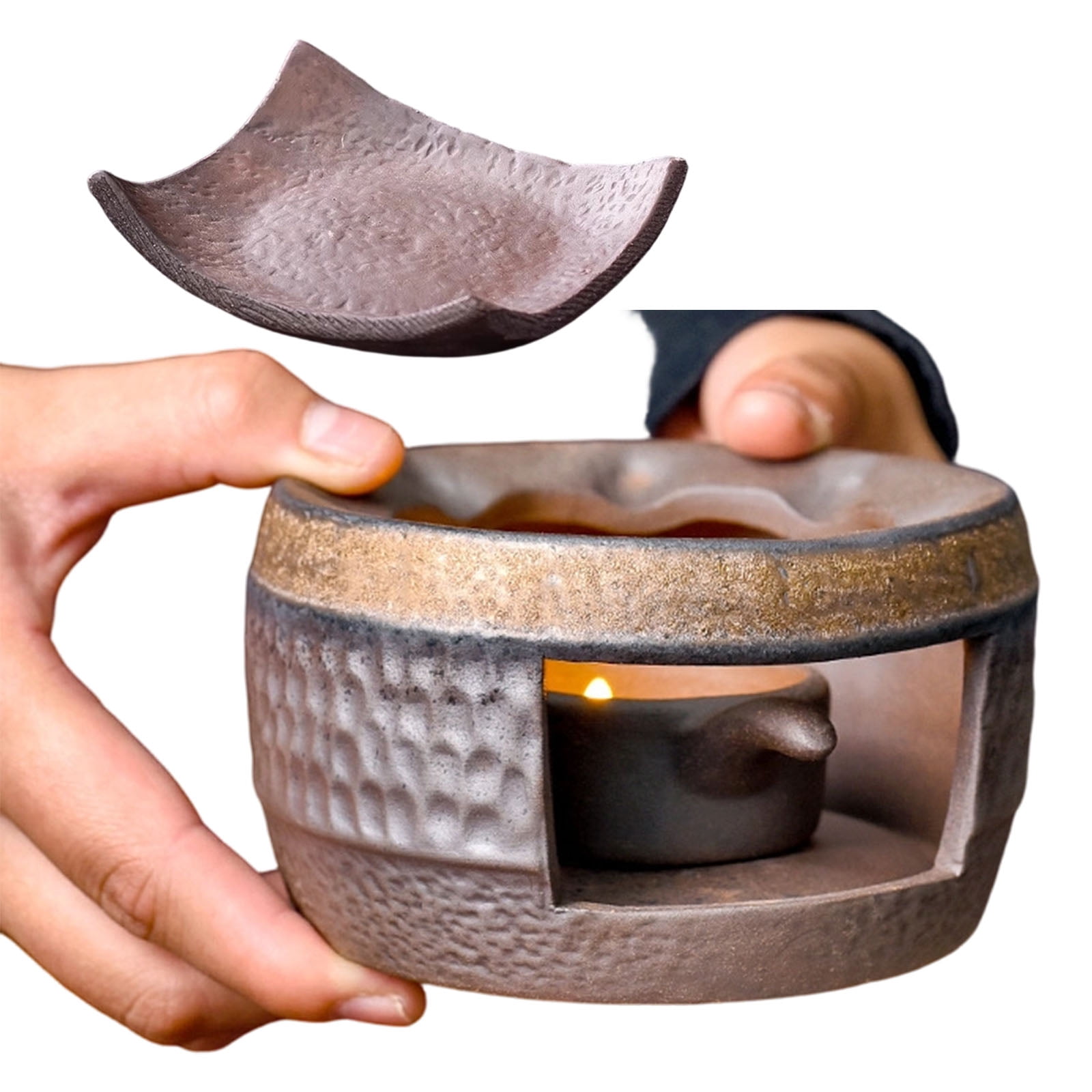 Ceramic Tea Stove Set Aromatherapys Essential Oil Burners Waxes Melt ...