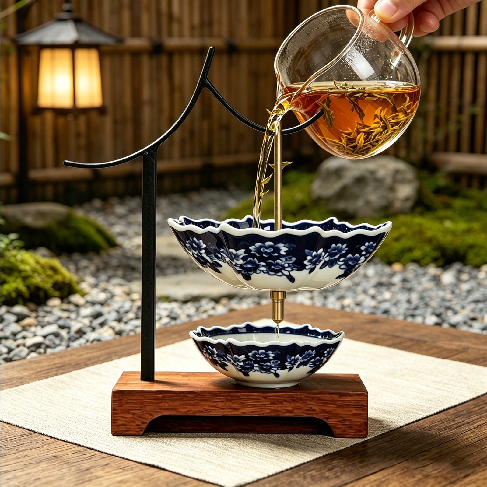 Ceramic Tea Strainer with Fine Mesh Filter, Umbrella Shape Tea Leaf ...