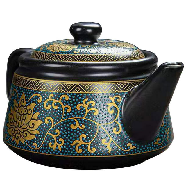 Ceramic Teapot Kitchen Daily Tea Kettle Shoyu Dispenser Teakettle ...