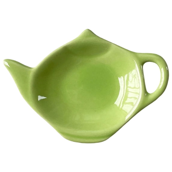 Ceramic Teapot-Shaped Tea Bag Holder and Coaster for Tea Parties and ...