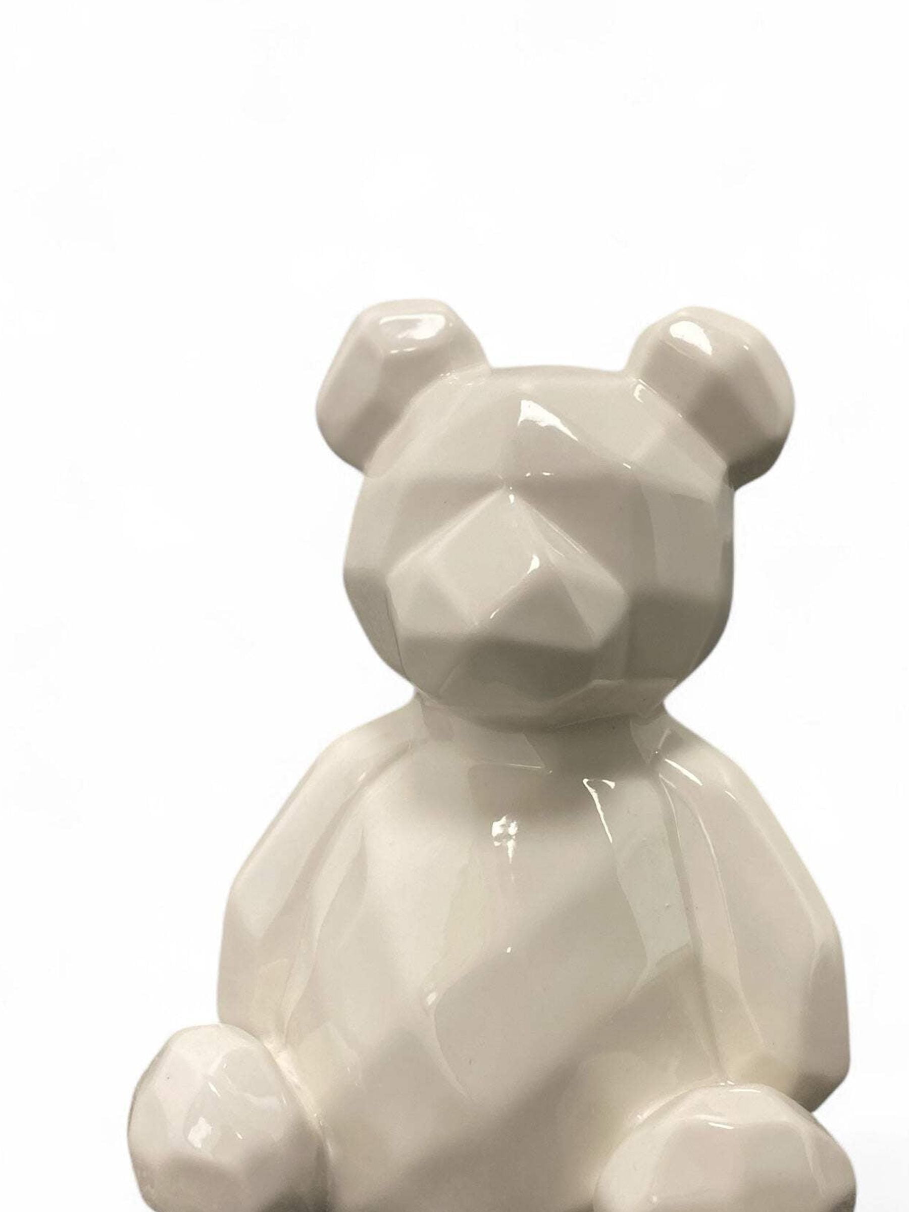 Ceramic Teddy Bear Bank - White - Walmart.com