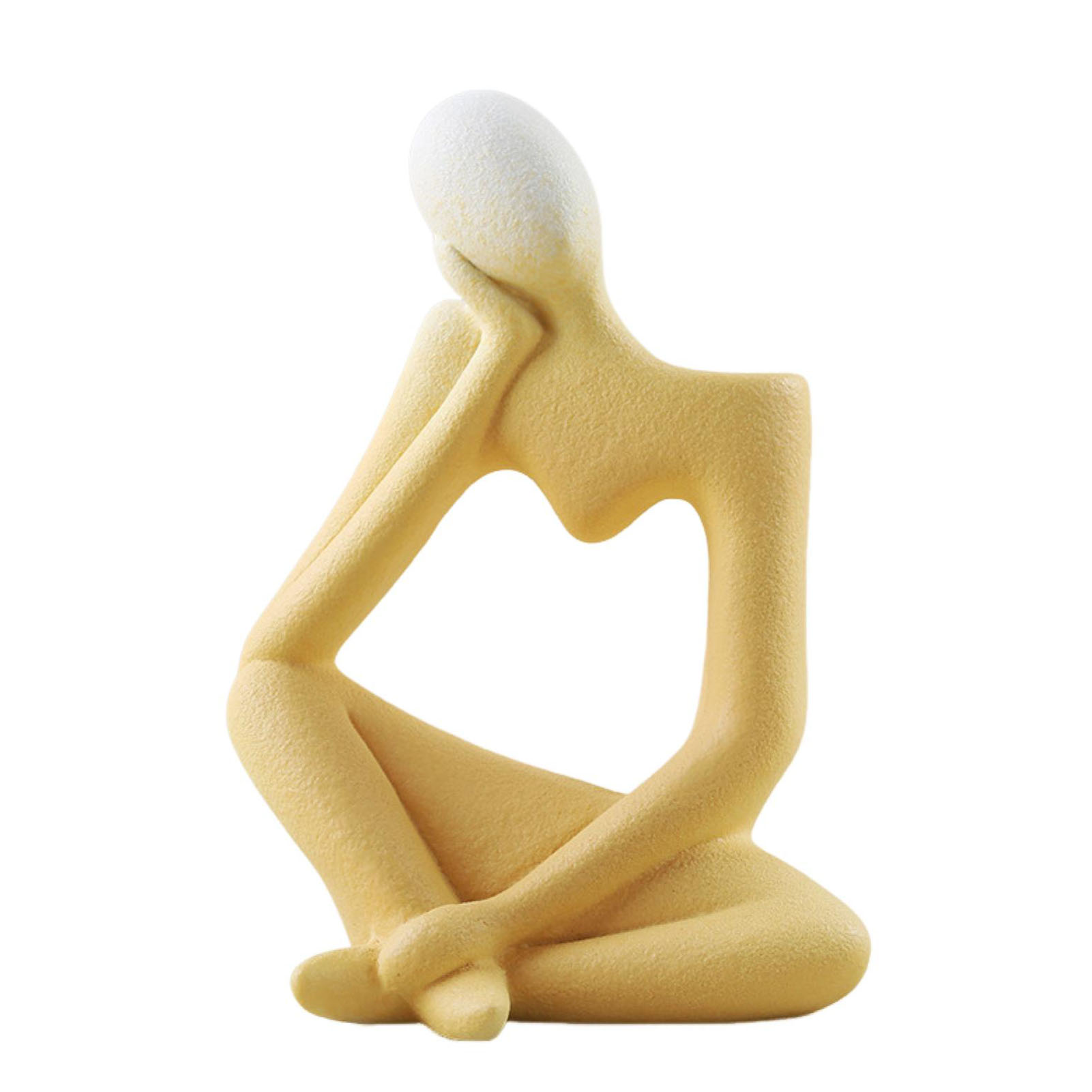 Ceramic Thinker Vase Heart Hollow-out Human-Shaped Vase Abstract Art ...